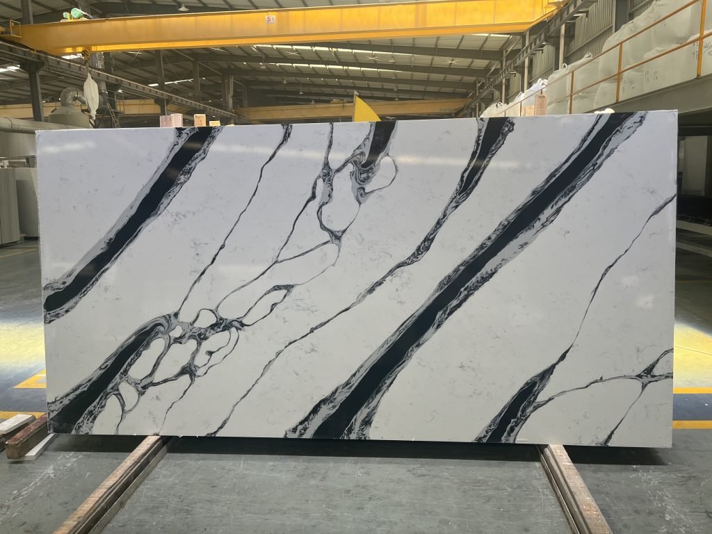 panda white quartz stone - Miya Stones
